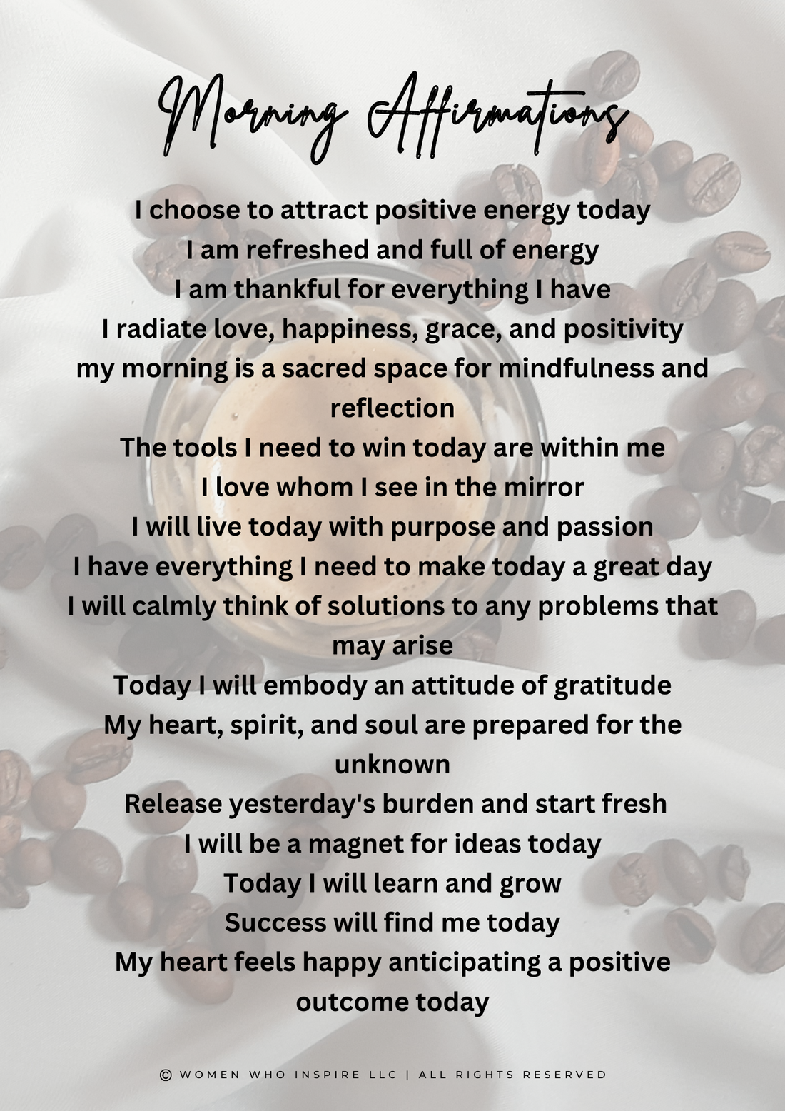 300+ Powerful Positive Affirmations E-book – Women Who Inspire